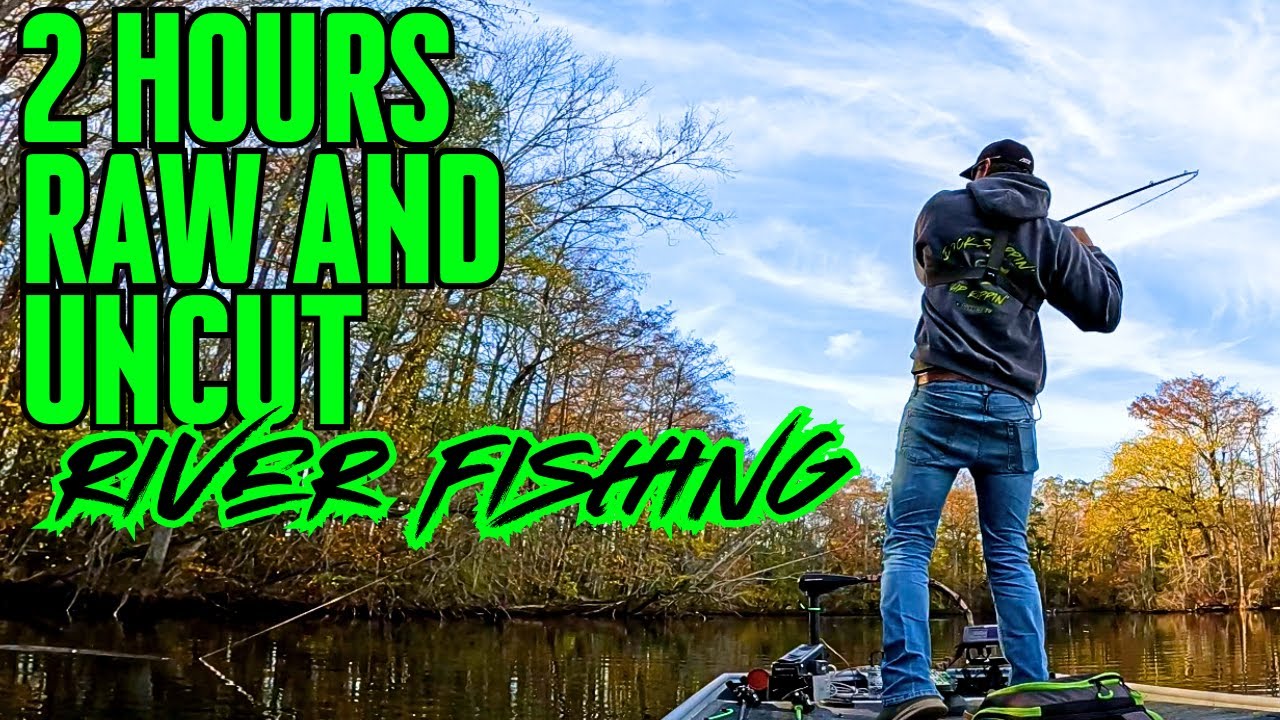 2 Hours RAW and UNCUT Jig Fishing for FALL BASS!!! - YouTube