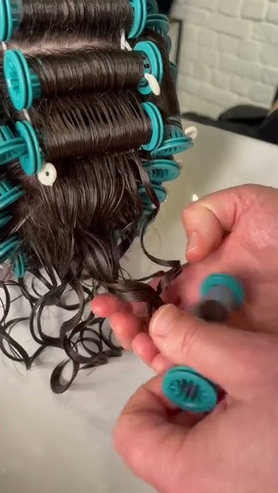 Рельсовые бигуди #revolutioncurls #биозавивка #биозавивкаволос # ...