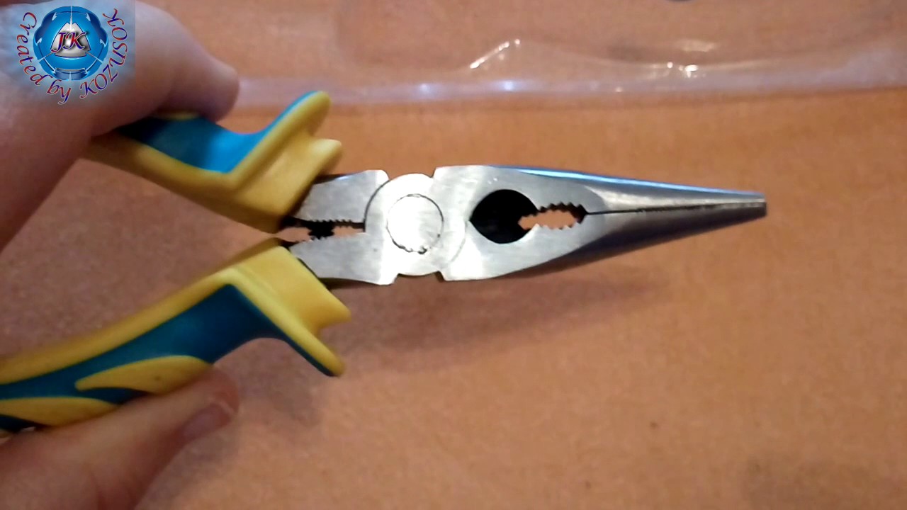 SJ 6 inch Sharp nose Pliers-6 Inch-Yellow - Gearbest.com - YouTube