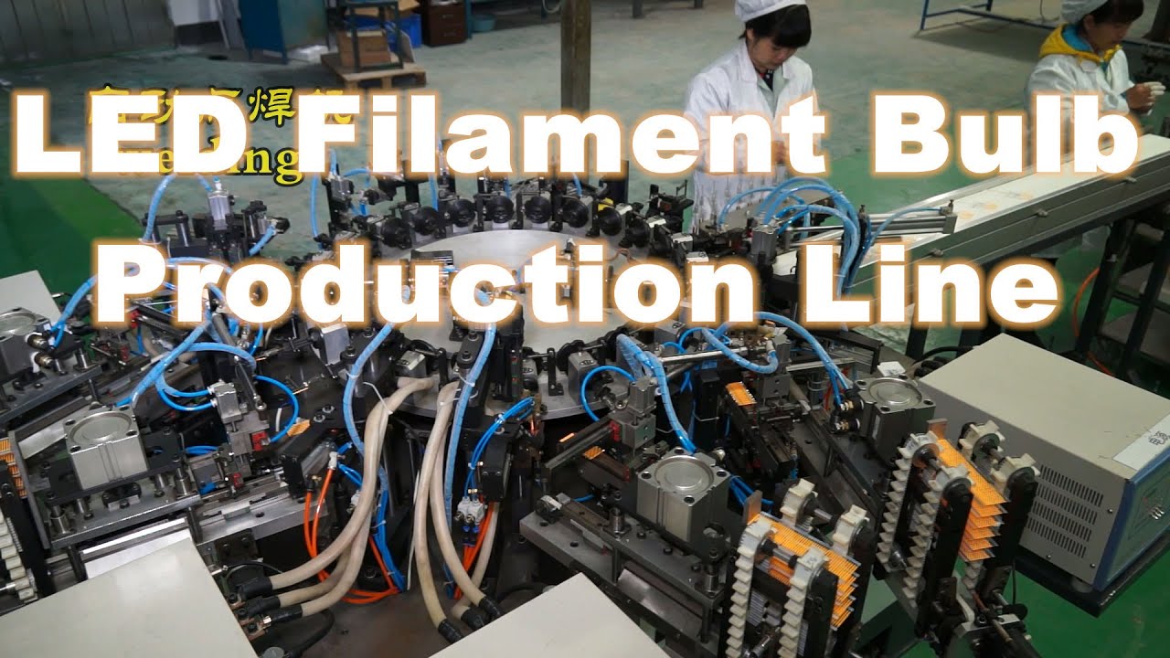 GMY lighting factory automatic production line - YouTube