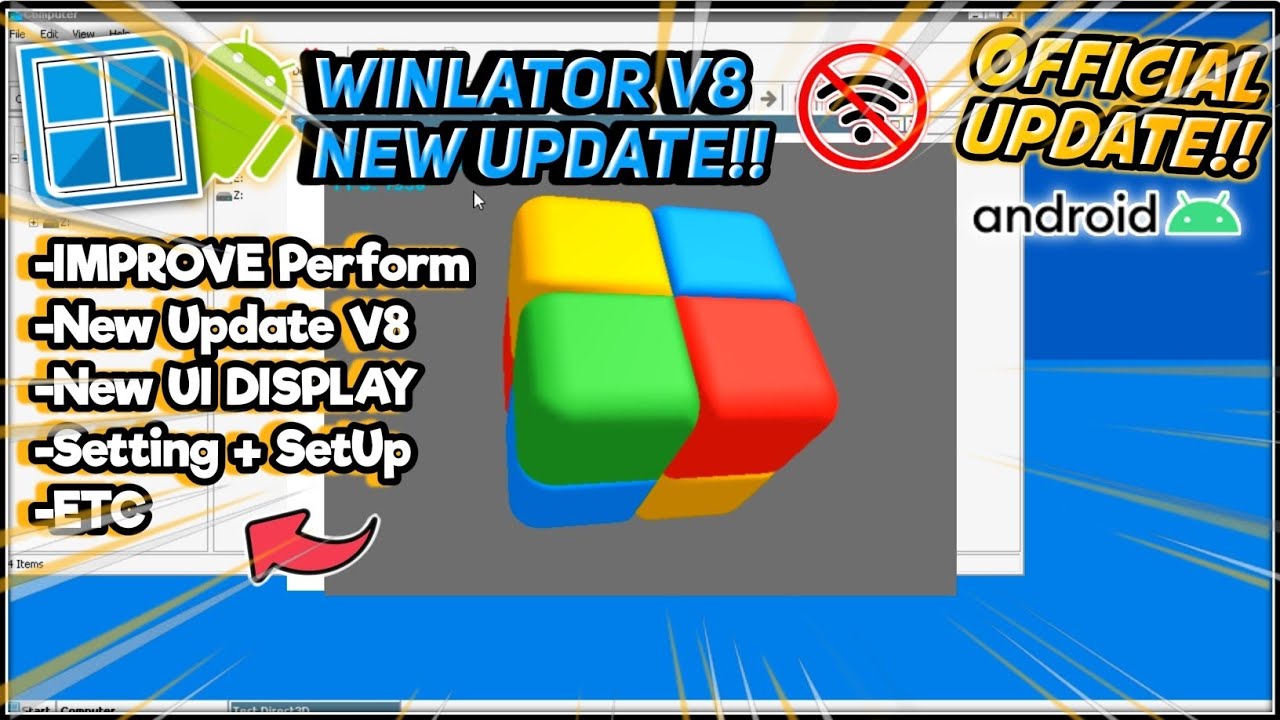 UPDATE!! Winlator V8 New Update Official Improve Performance New UI ...