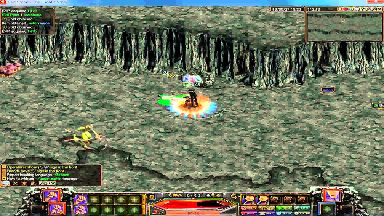 Pequeno gameplay na madrugada: Red Stone - OGPlanet - YouTube