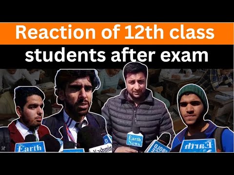 Reaction of 12th class students about exams - YouTube