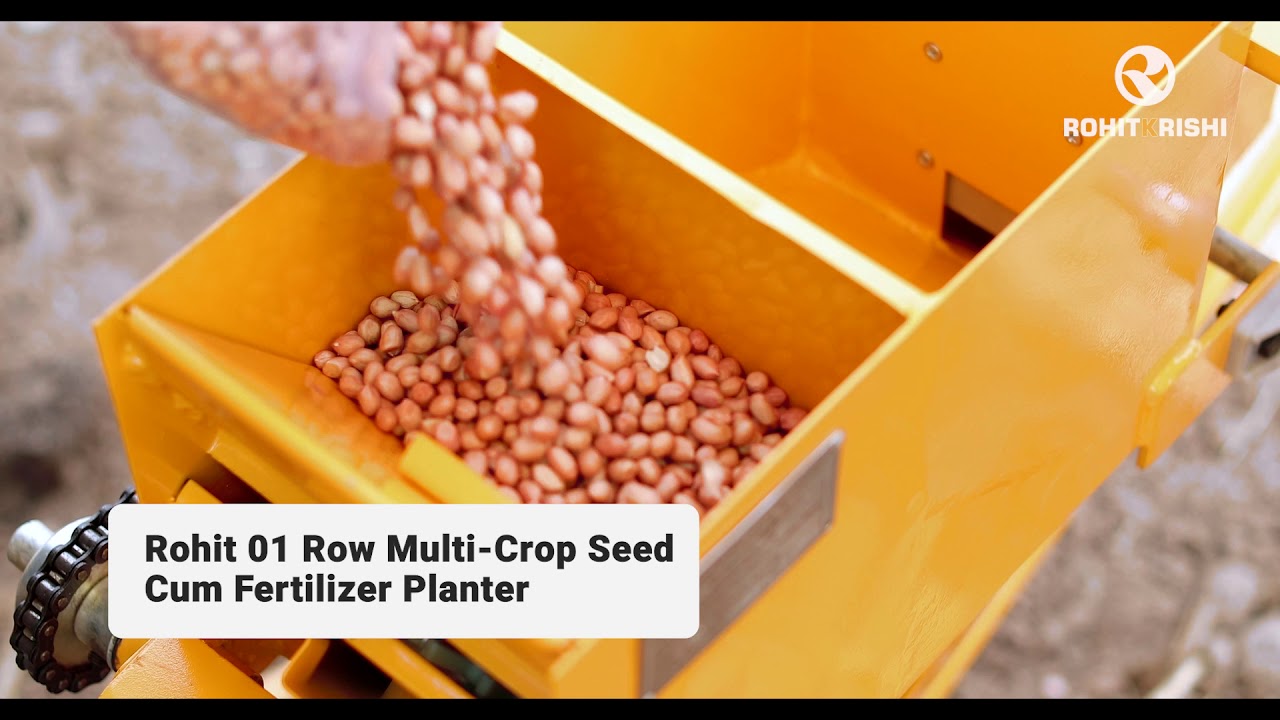 Rohit 01 Row Manual Drawn Multi Crop Planter - YouTube