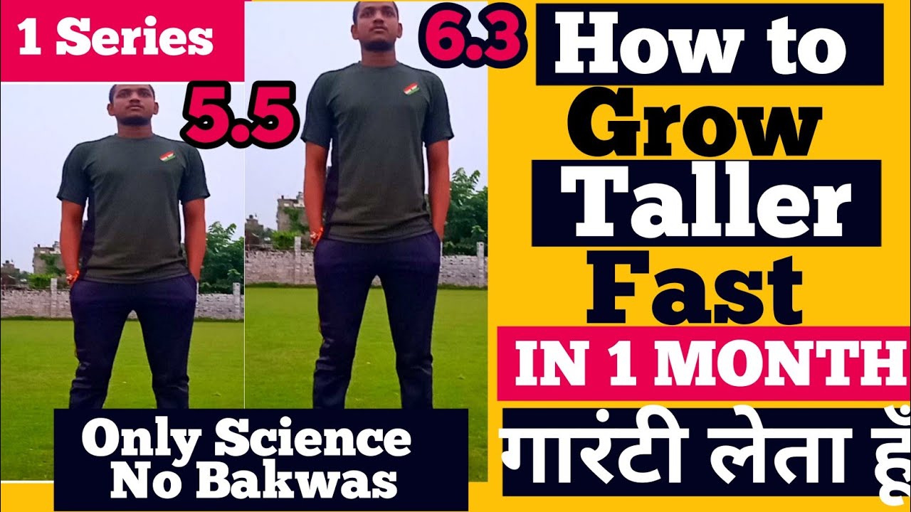 How to grow fast | Scientific way to increase height in just 1 month ...