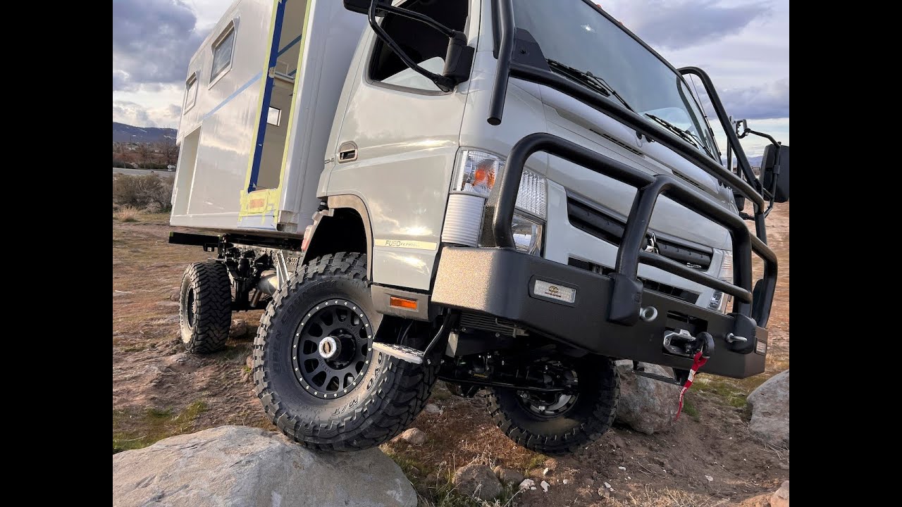 Expedition Camper Rolls Over Three Foot Boulders in Articulation Test ...
