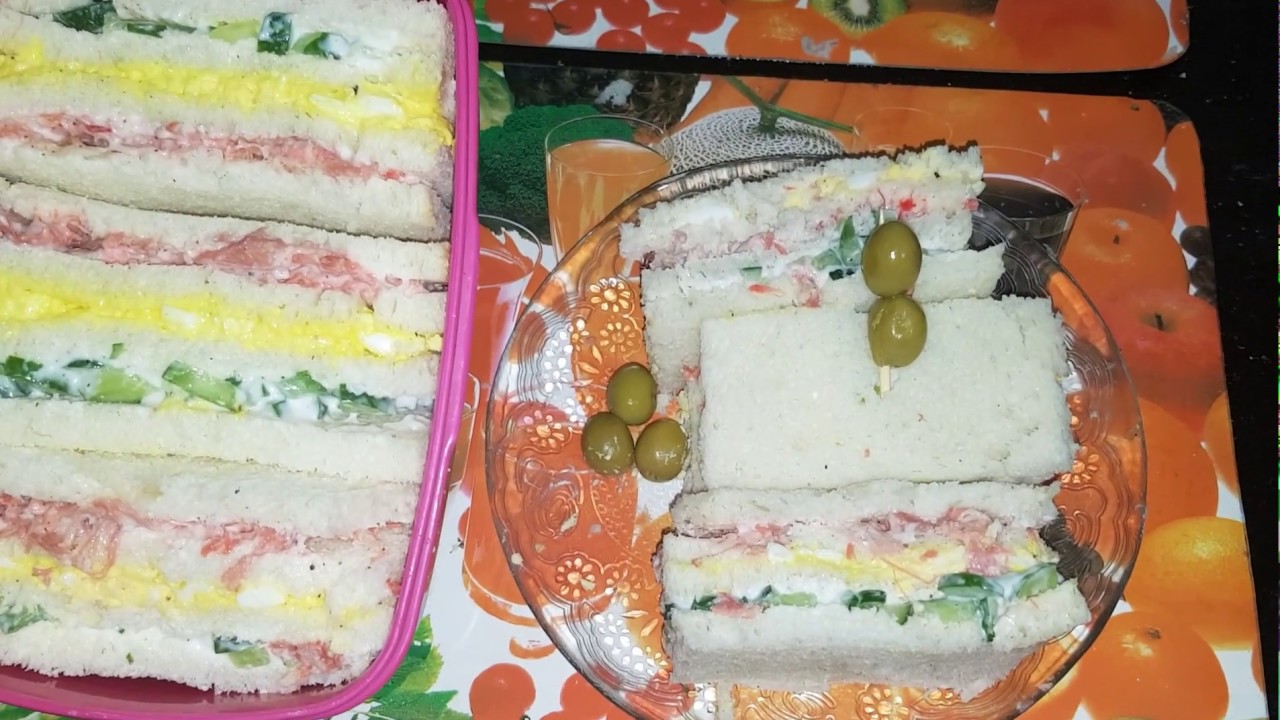 Three layered/Three coloured sandwiches - YouTube