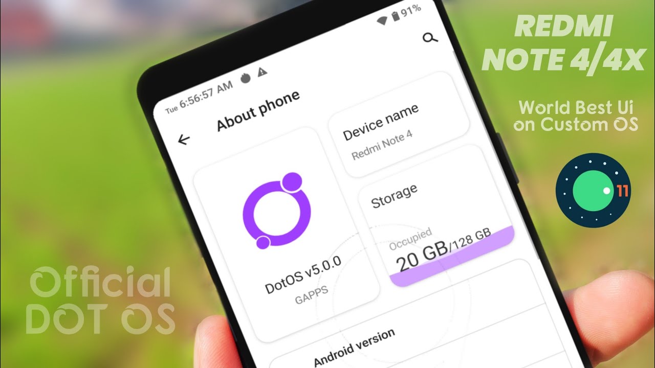 World Best Ui 😁 | Official Dot OS Android 11 Redmi Note 4 Review | MIUI ...