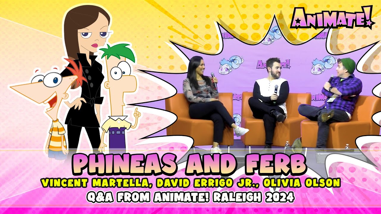 Phineas and Ferb Q&A | Animate! Raleigh 2024 | Vincent Martella, David Errigo Jr., Olivia Olson ...