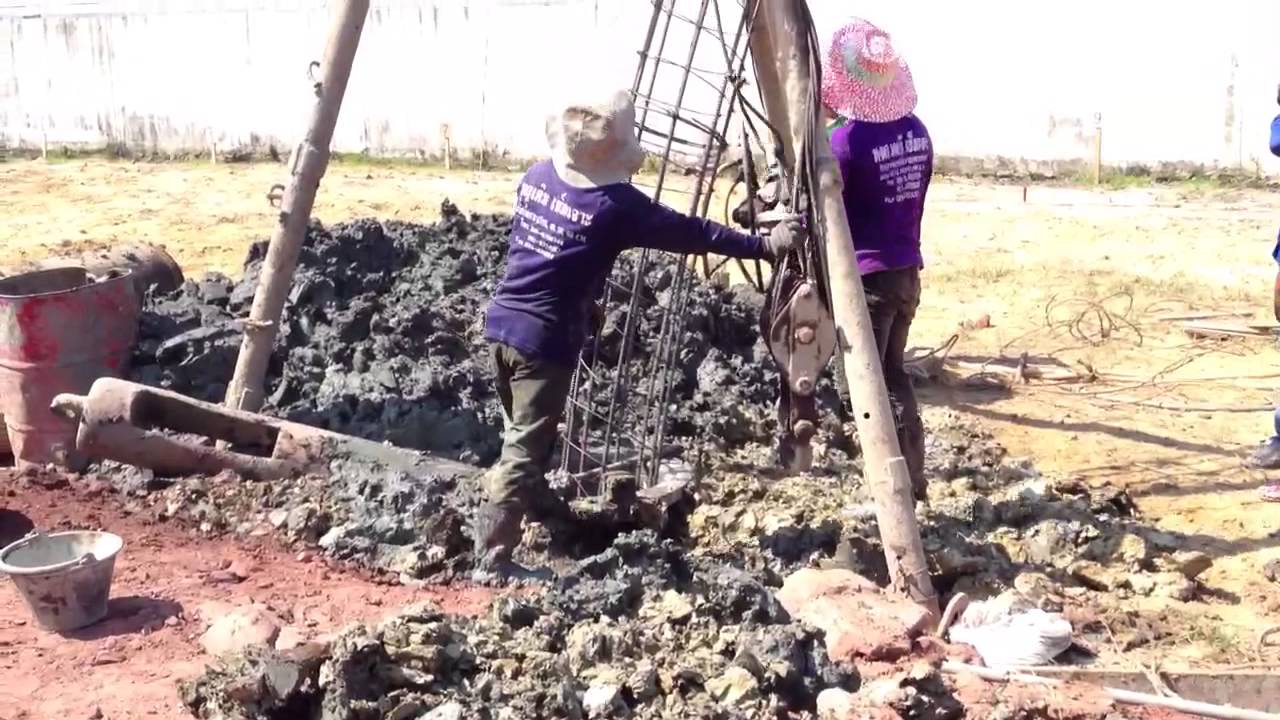 Dry Process Bored Pile - YouTube