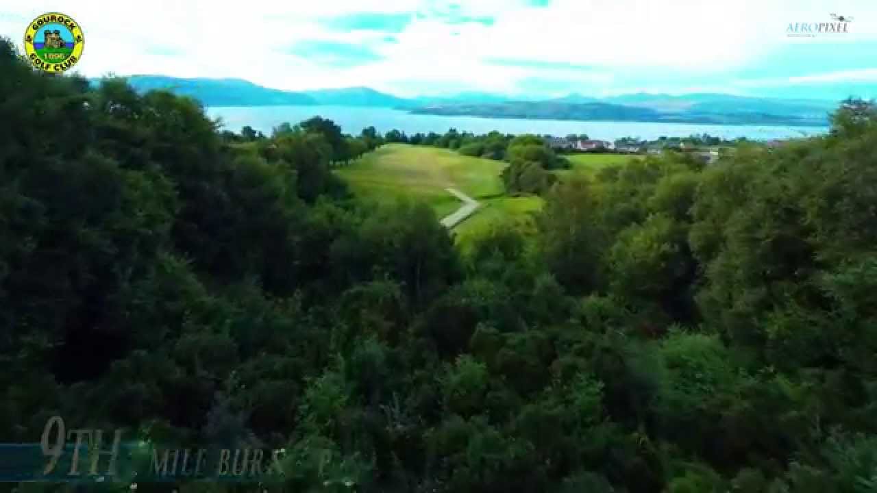 Gourock Golf Club - Hole #9 - FlyThru - YouTube