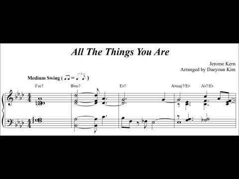 [Jazz Standard] All The Things You Are (sheet music) 2nd version. - YouTube