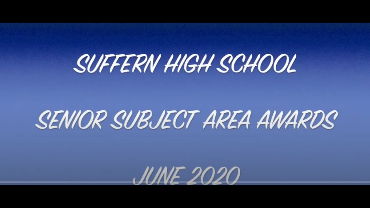 Suffern High School Senior Awards - YouTube