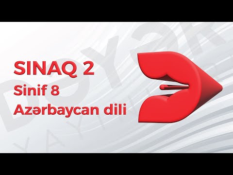 Azərbaycan dili 8-ci sinif - Sınaq 2