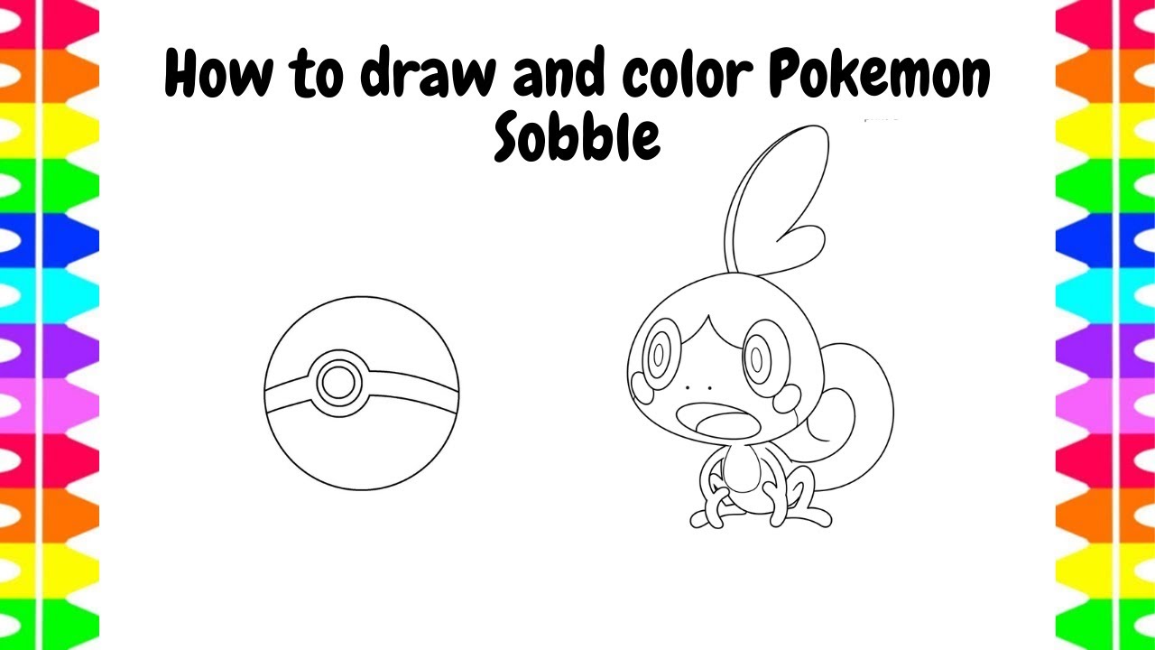 How to Draw Pokemon Sobble l Drawing Video Tutorail Pokemon Sobble for ...