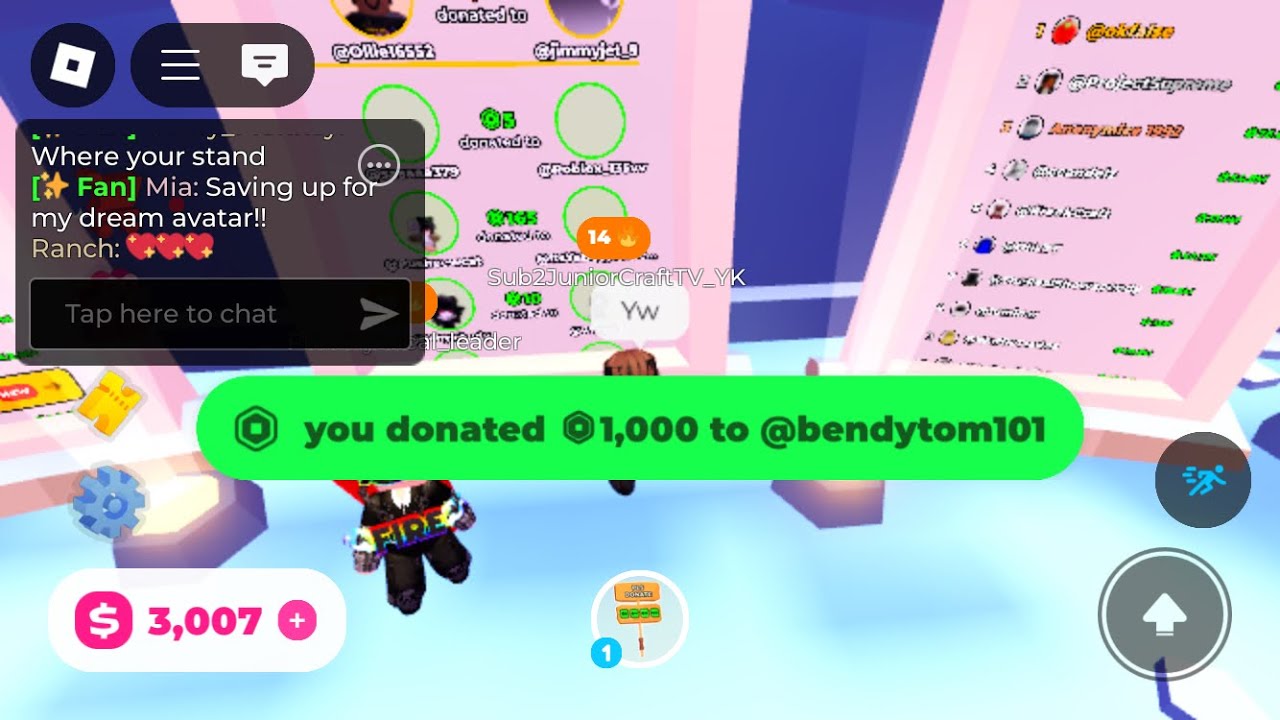 I Donated My Best Friend 1K Robux! - YouTube