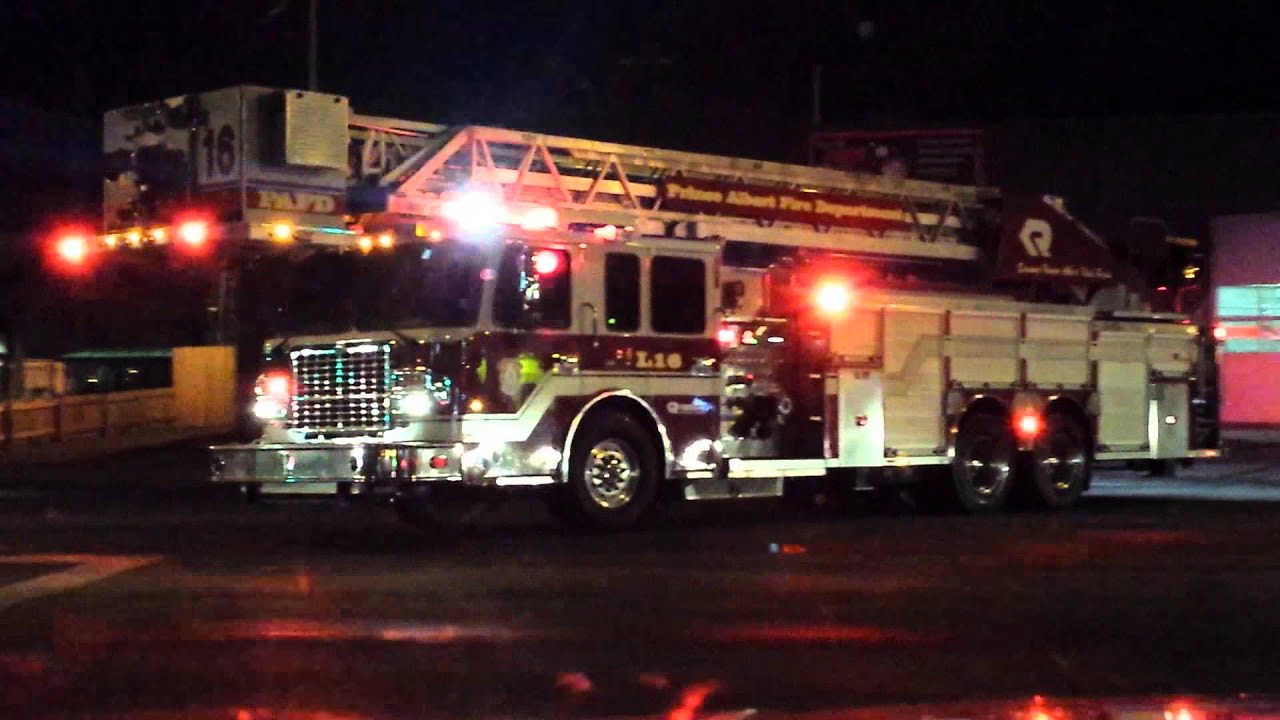 Prince Albert Fire Department Engine 14 & Ladder 16 Returning to Fire ...