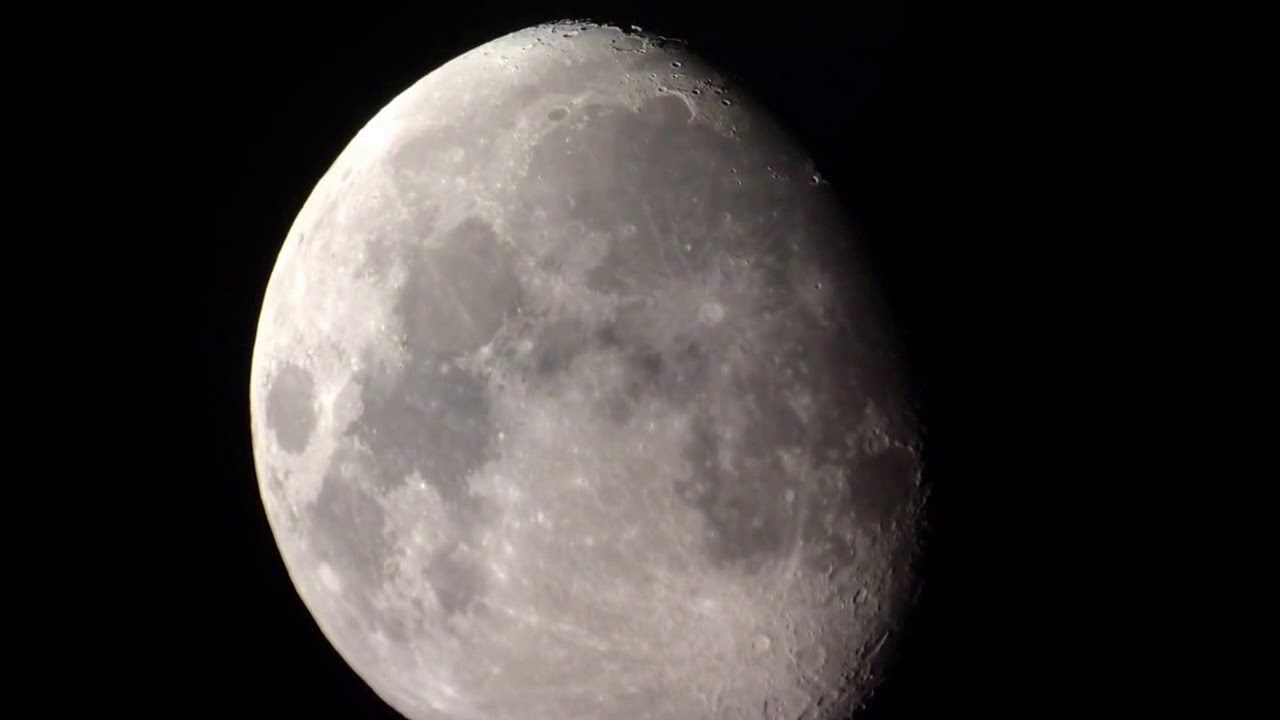 Moon Oct 1 2017, looking for Myziam after told to fly by - YouTube