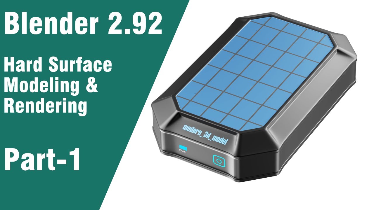 Blender 2.92 Hard Surface Modeling and Rendering (part-1)II Blender ...