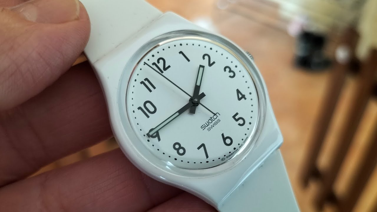 Swatch Just White - YouTube