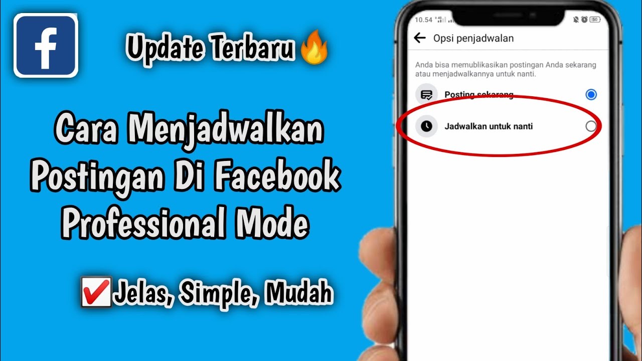 Cara Menjadwalkan Postingan Facebook Profesional - YouTube