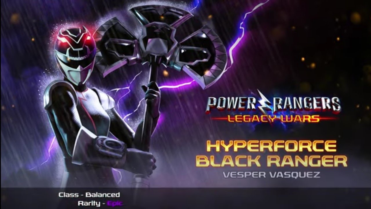 New Ranger - Vesper Vasquez( Hyper Force Black Ranger) Gameplay।Power ...