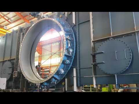 Goggle Valve 160 Inch/DN4000 DUKWON Valve dwvalve.co.kr - YouTube
