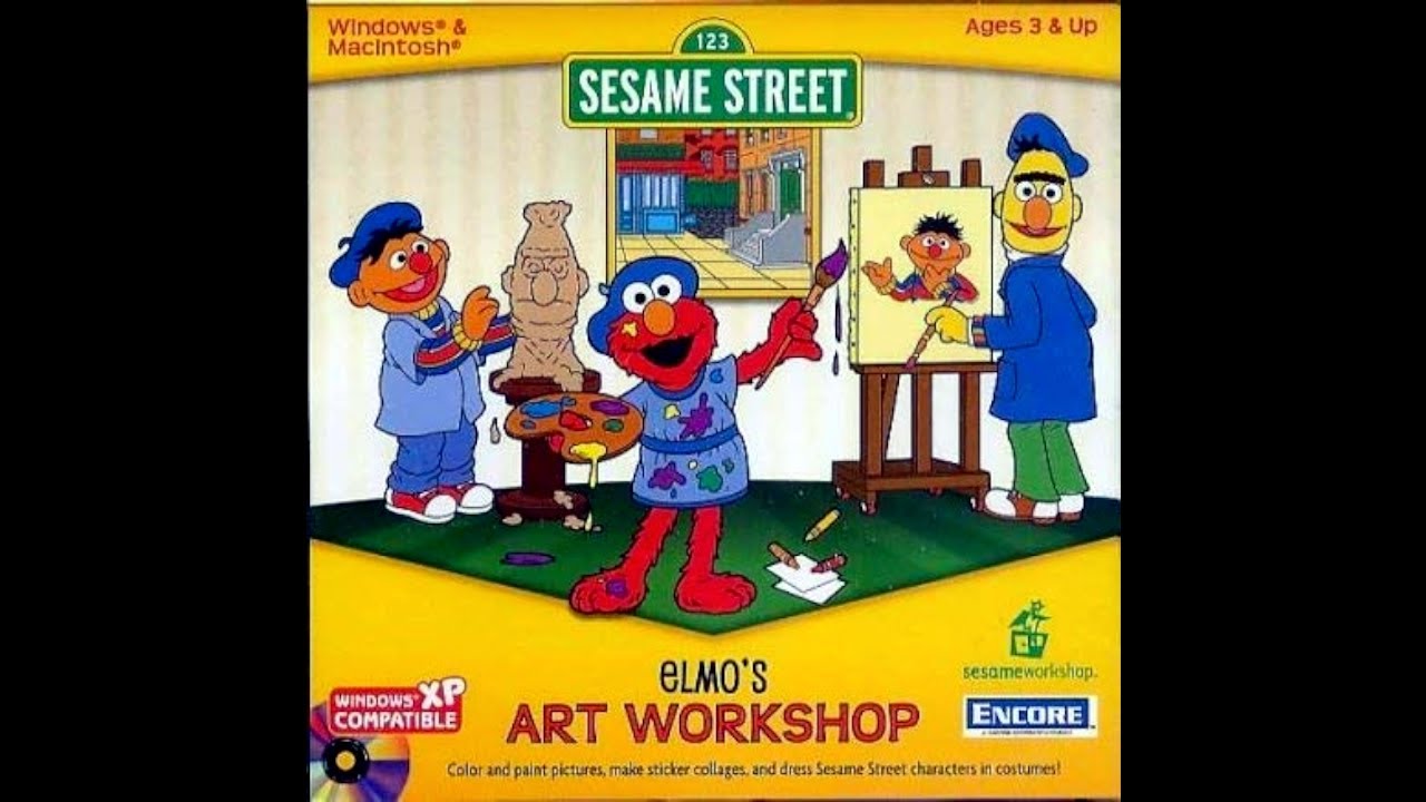 Sesame Street: Elmo's Art Workshop (PC,Windows) [1997]. Longplay. - YouTube