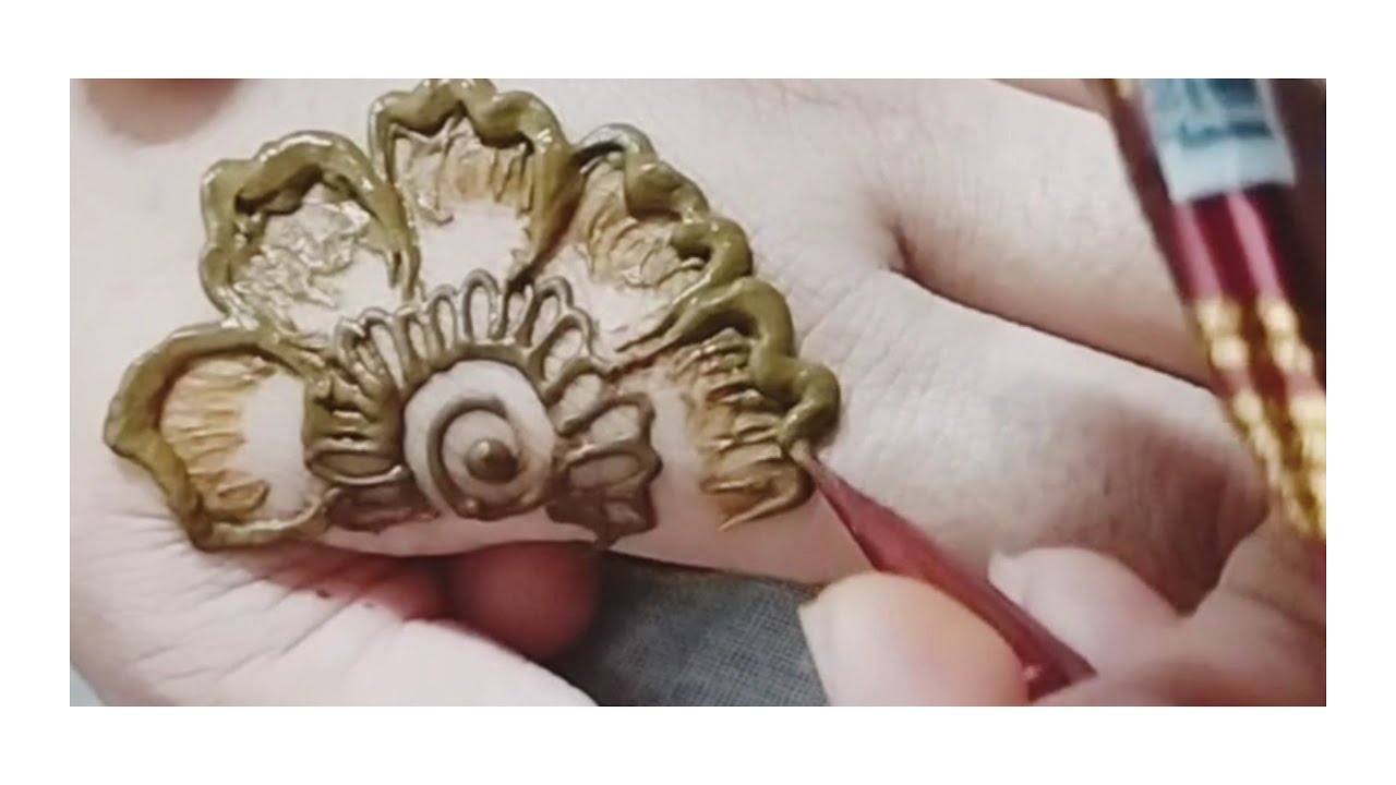 Simple mehndi design boota || 💚💚@amreenabdulazeem1246 - YouTube