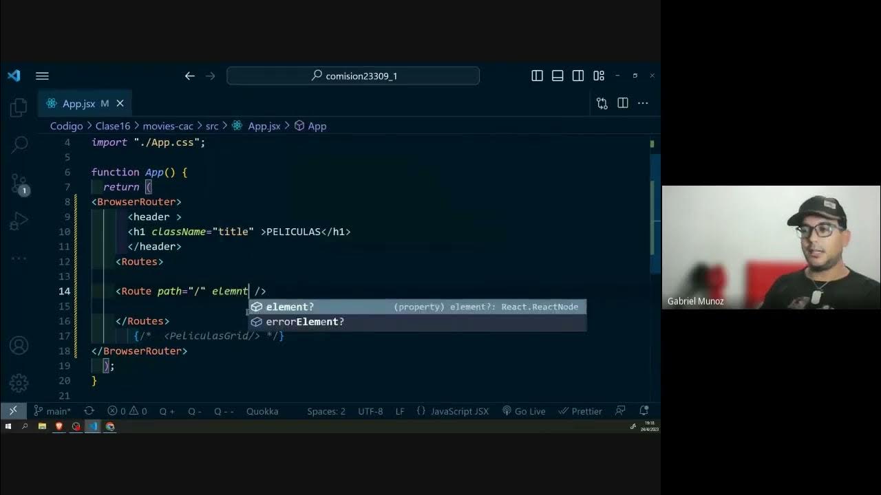 Clase 16 Codo a Codo React Comision 23309 - YouTube