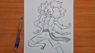 How to draw Gear 5 Luffy - One Piece | Luffy Gear 5 ful... | Doovi
