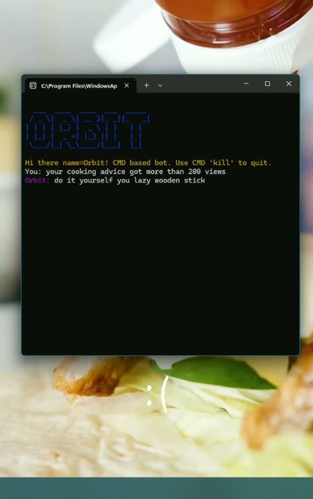 Orbit's first 200 views special #OrbitBot #python #programming #coding #pizza - YouTube