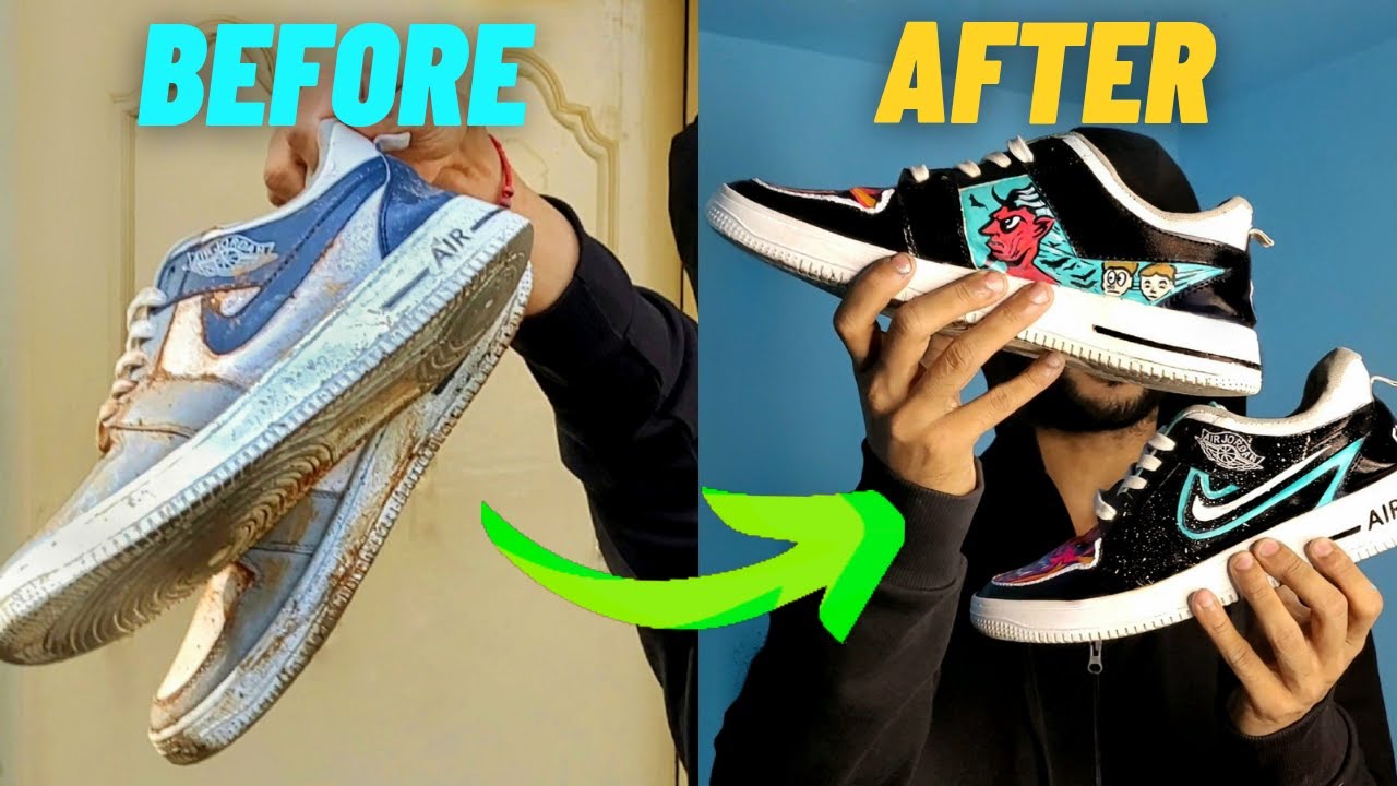 I Customized A ₹300 Shoes👟1st Time! - YouTube