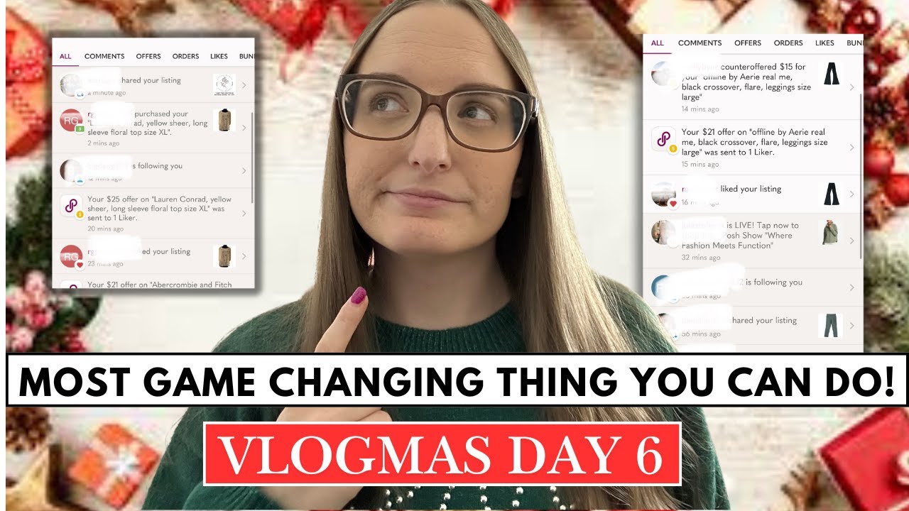 The *MOST* Game Changing Thing to Do on POSHMARK! | Vlogmas Day 6 - YouTube