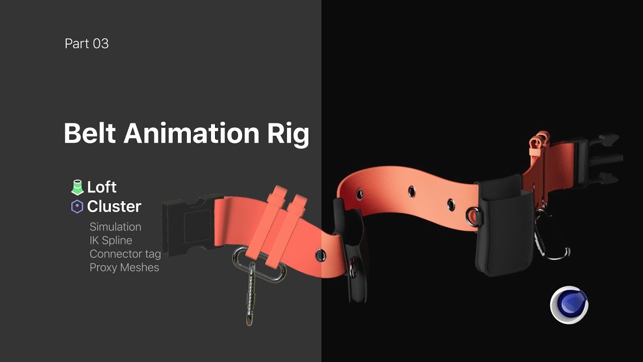 Belt Animation Rig Part 3: Cluster & Loft in Cinema 4D - YouTube