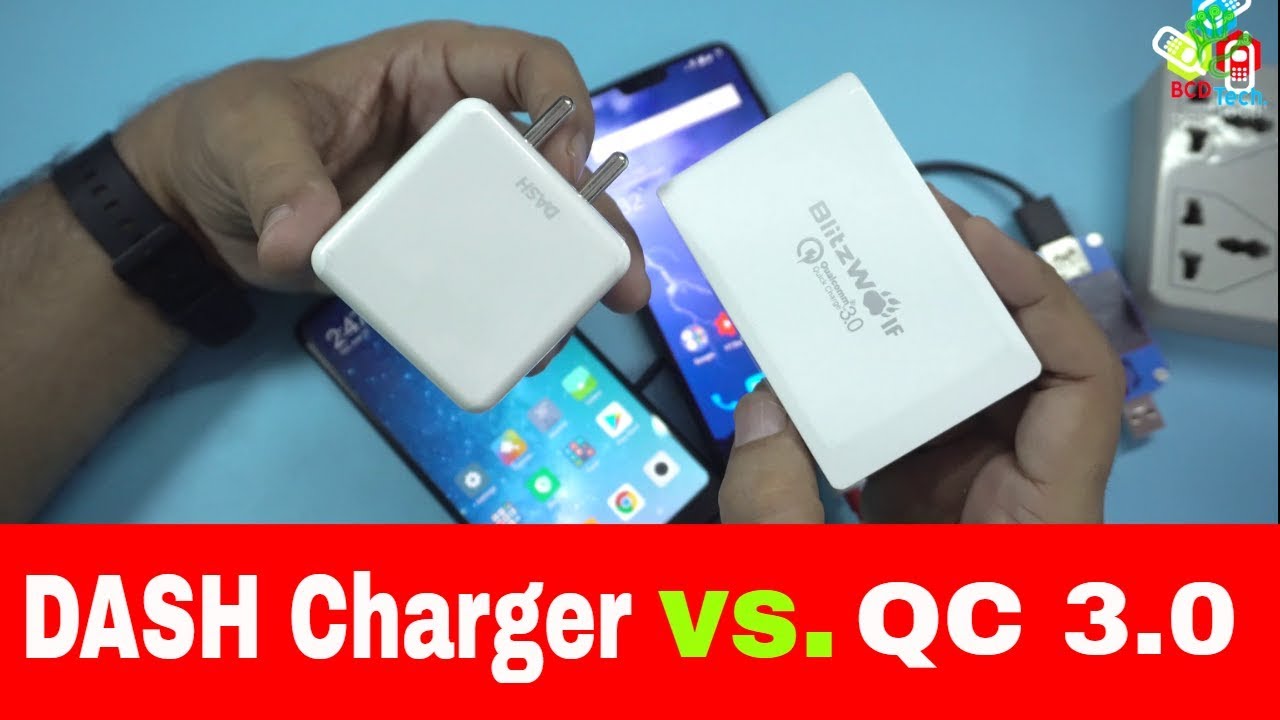 Oneplus 6 Charger vs. Mi Mix 2 Charger: DASH vs QC 3.0 Charger - YouTube