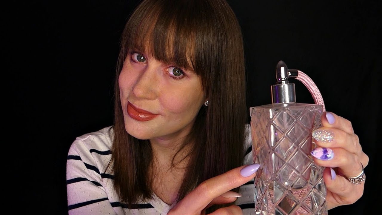 ASMR Glass Perfume Bottles | Glass Scratching & Tapping | Whispered ...