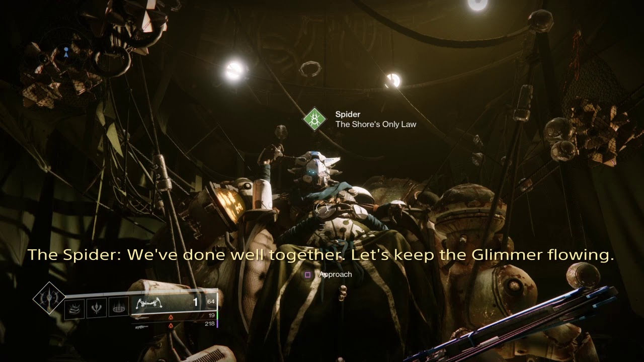 Idle Dialogue, Tangled Shore | The Spider: "Let's Keep the Glimmer ...