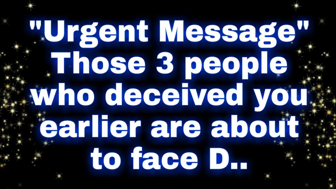 Those 3 people who deceived you earlier are about to face D.. ️ Jesus ...