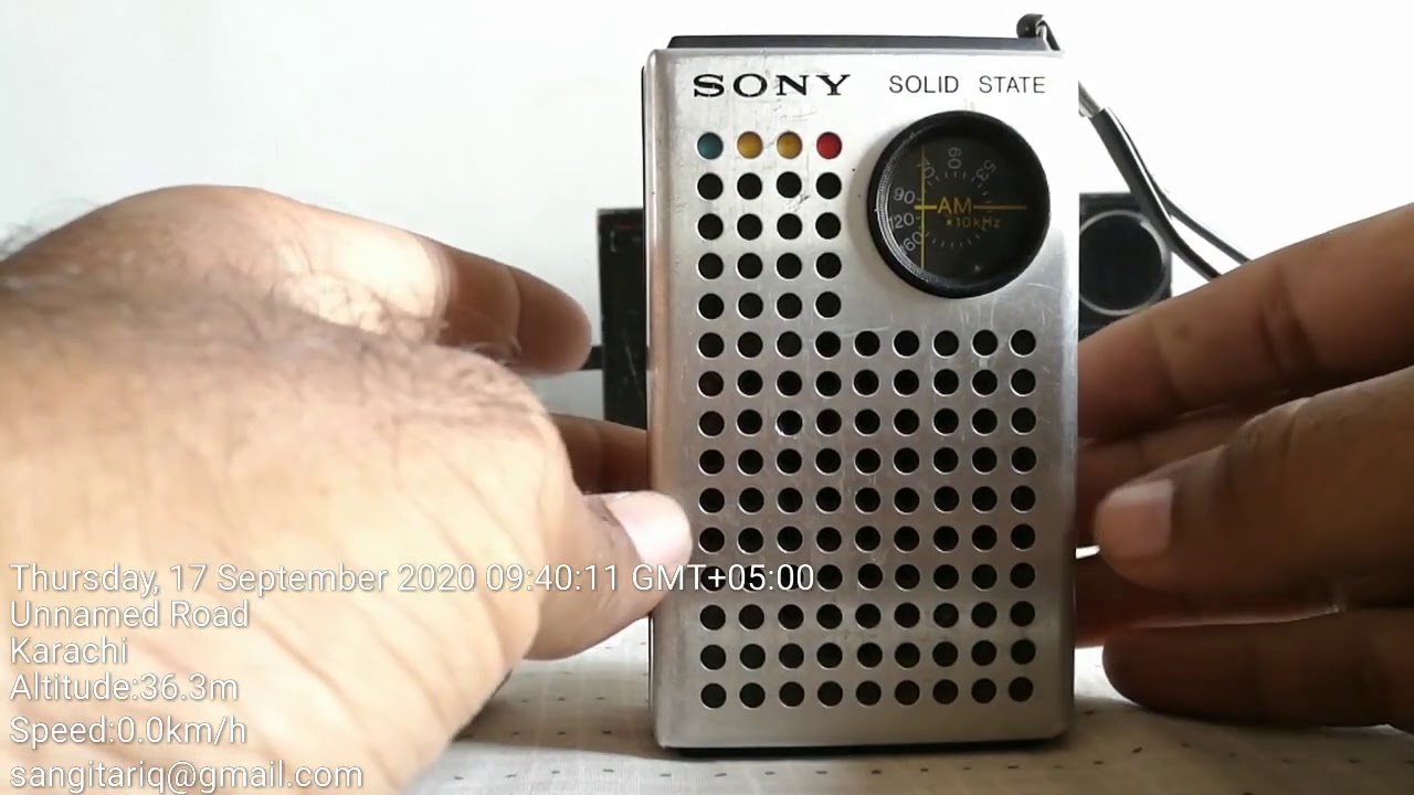 Sony Solid State TR-4100 AM Radio 1971 49 Years Old - YouTube