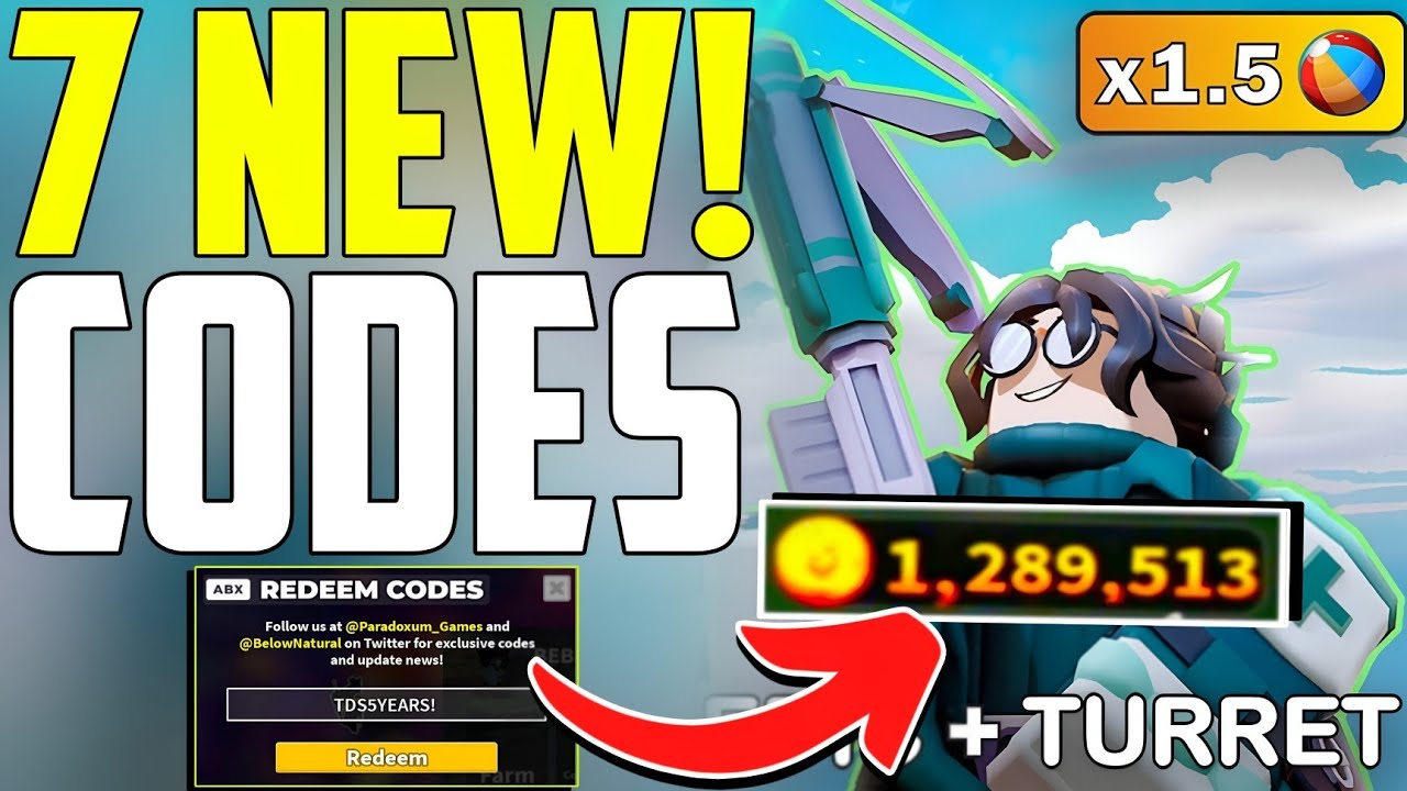 *NEW CODES* TOWER DEFENSE SIMULATOR ROBLOX CODES 2025 TDS CODES 2025 ...