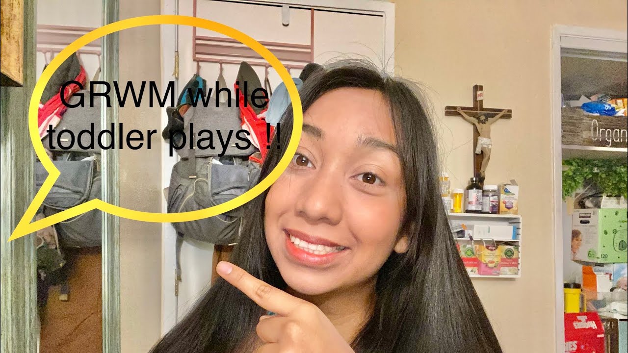 GRWM with toddler playing in background. - YouTube