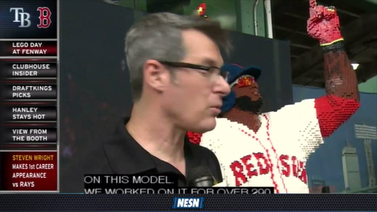 Lego David Ortiz Makes His Debut At Fenway Park - YouTube
