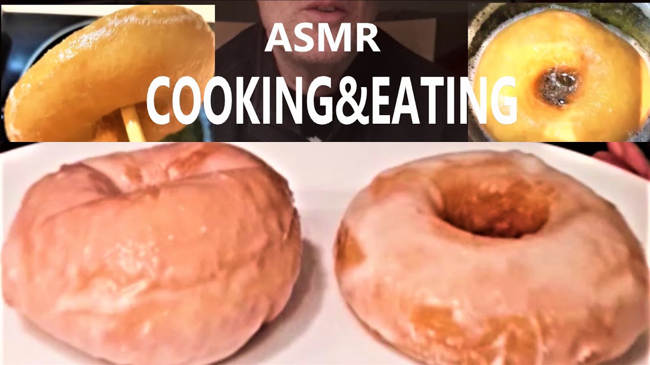 COOKING AND EATING DONUTS/BREAD FLOUR/ALL PURPOSE FLOUR RECIPE/HOMEMADE ...