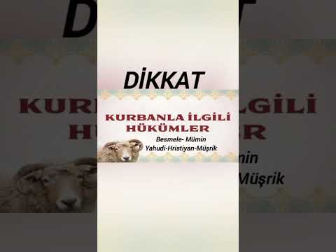 Müşriğin Kestiği Kurban Eti Caiz mi?