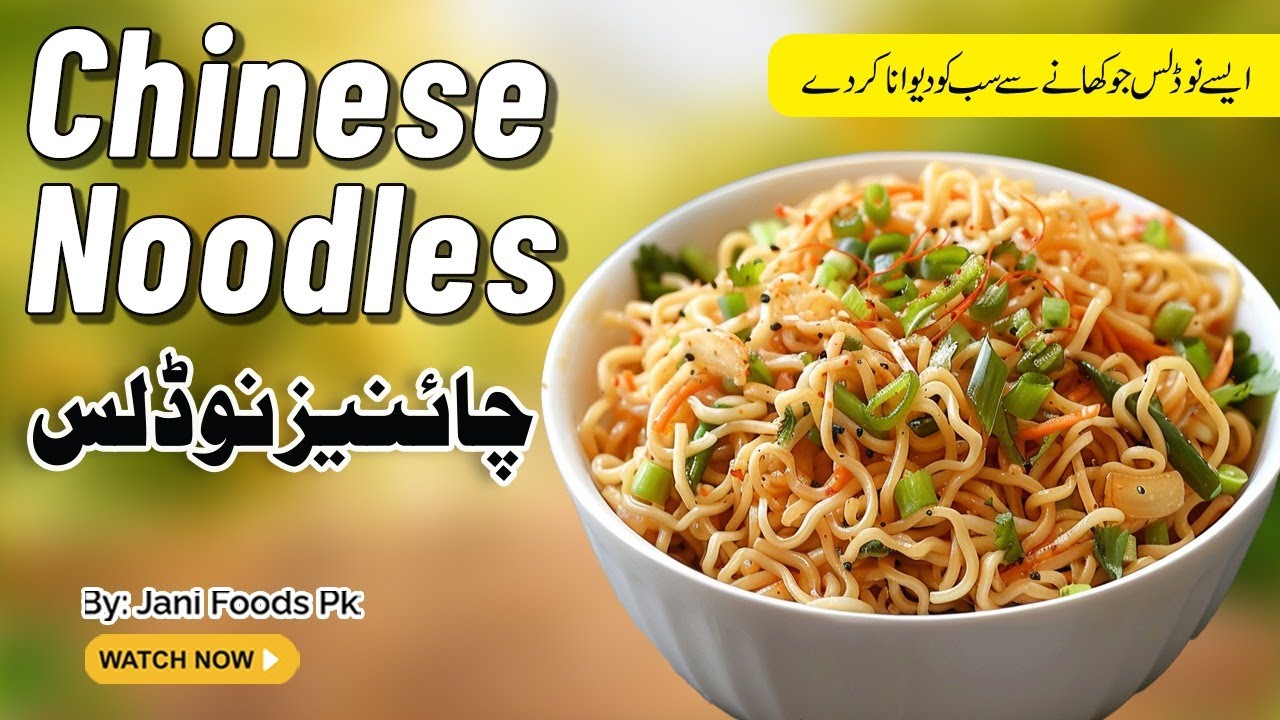 Chinese Noodles Recipe in Hindi / Urdu By Jani Foods Pk - YouTube