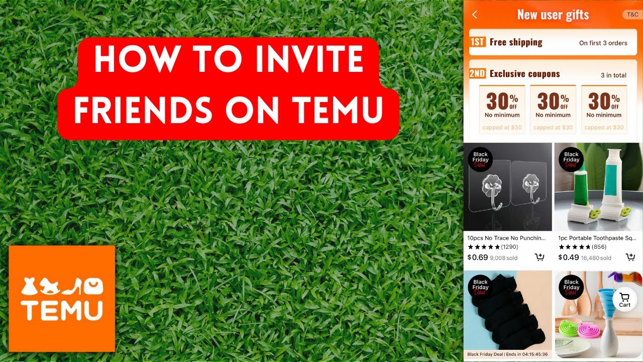 How to Invite Friends on Temu - YouTube