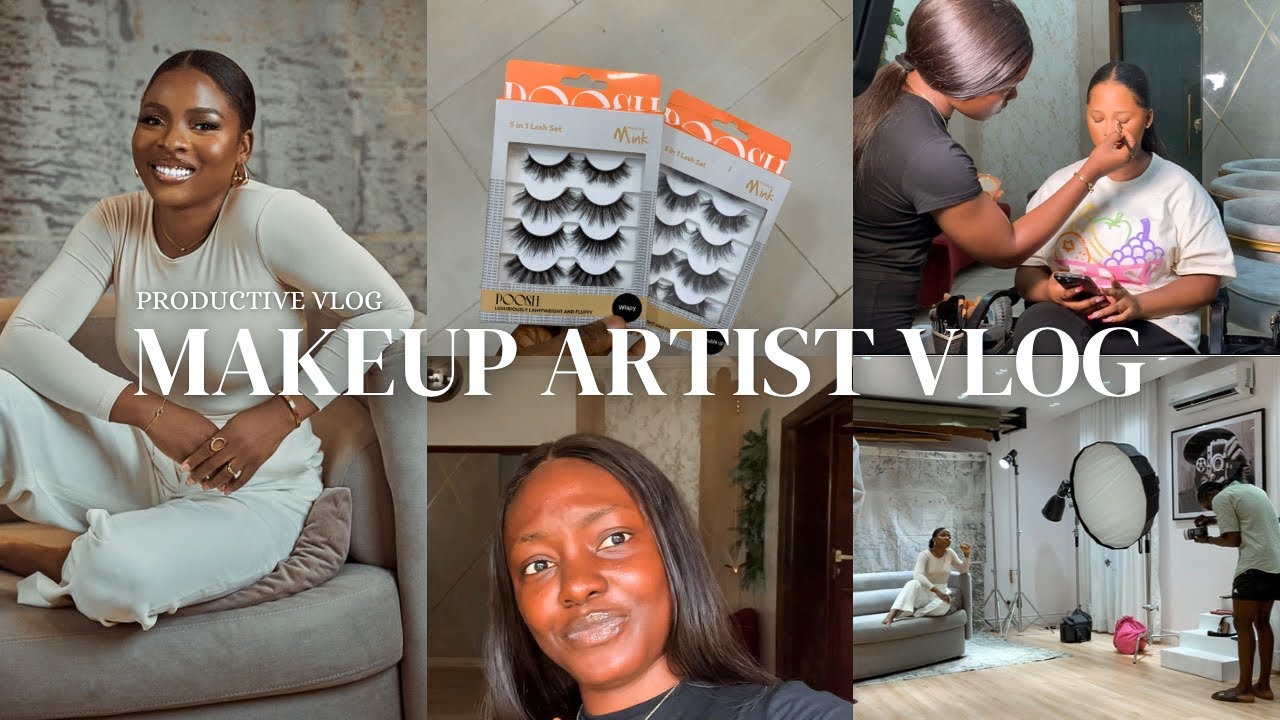 MAKEUP ARTIST VLOG #2 : My ROLE at IBIYEMIGLAMOUR’s studio, my SA ...