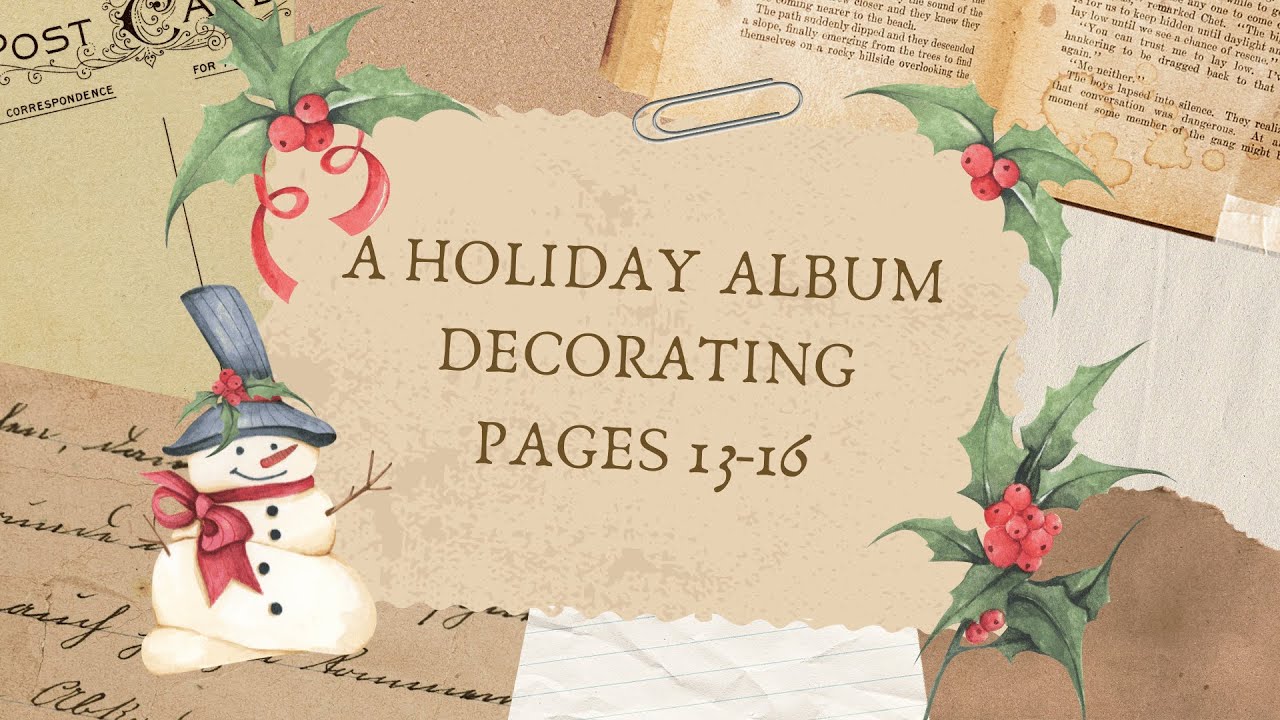 A Holiday Album | Final Pages 13-16 | Complete Christmas Album Tutorial ...