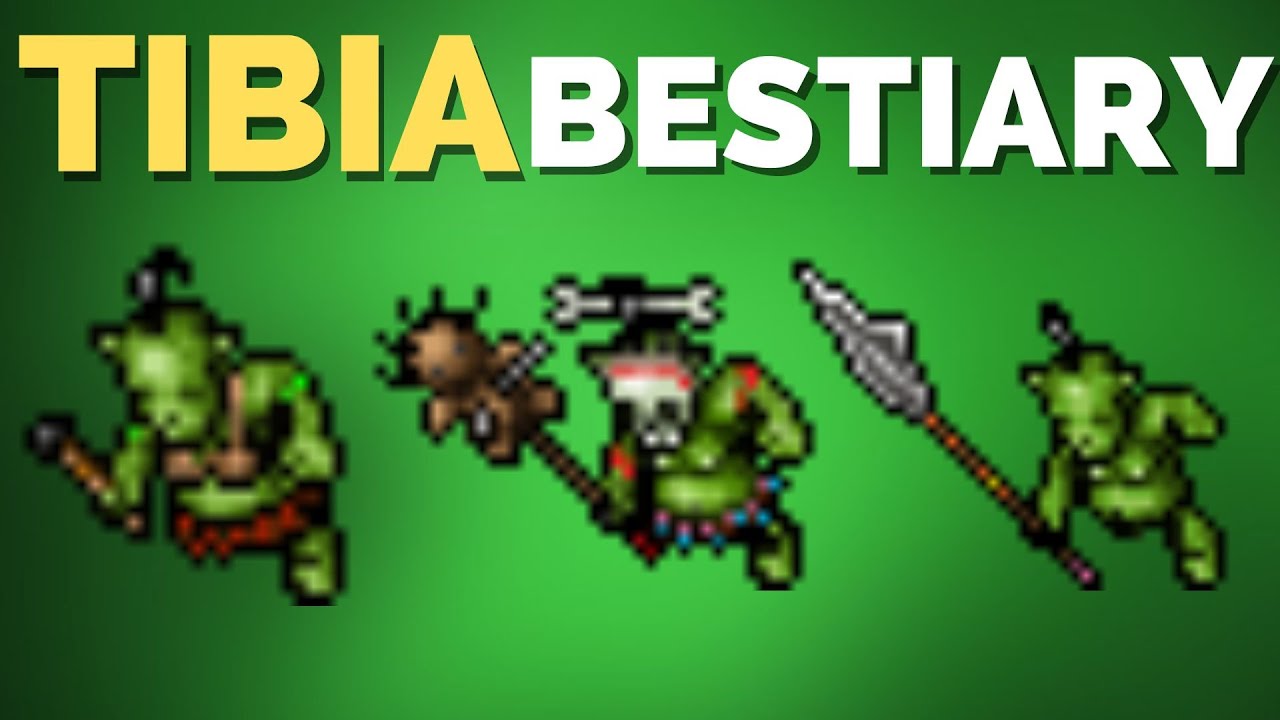TIBIA BESTIARY Dworc FleshHunter, Dworc Venomsniper, Dworc Voodoomaster ...